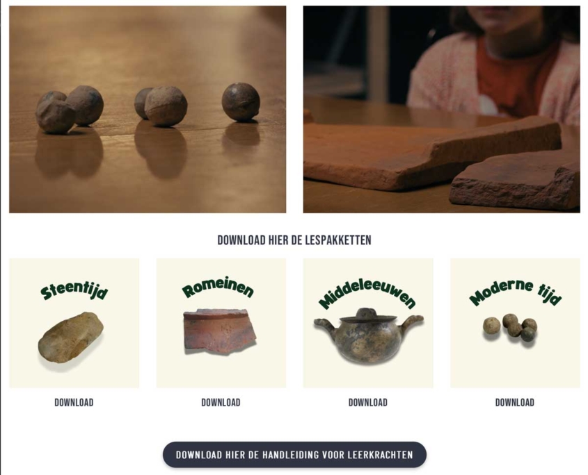 Lespakket over het werk van archeologen gemaakt door RAAP België - RAAP ...