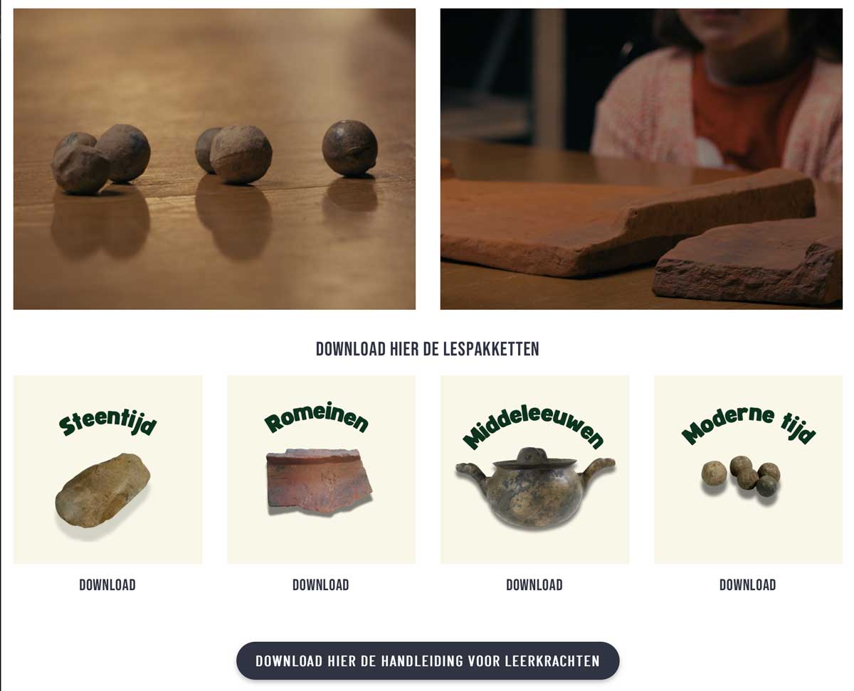 Lespakket over het werk van archeologen gemaakt door RAAP België - RAAP ...